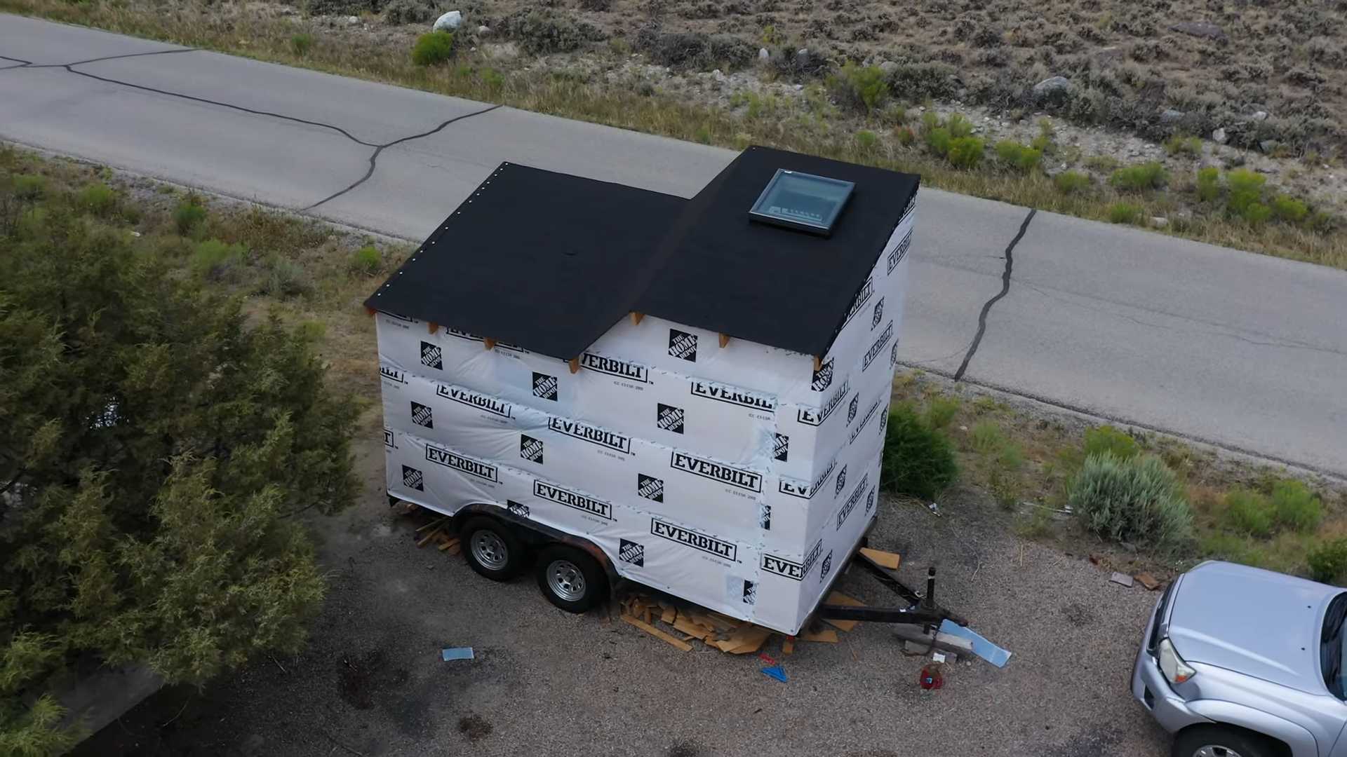 Building his Dream Tiny House for Under $8,000