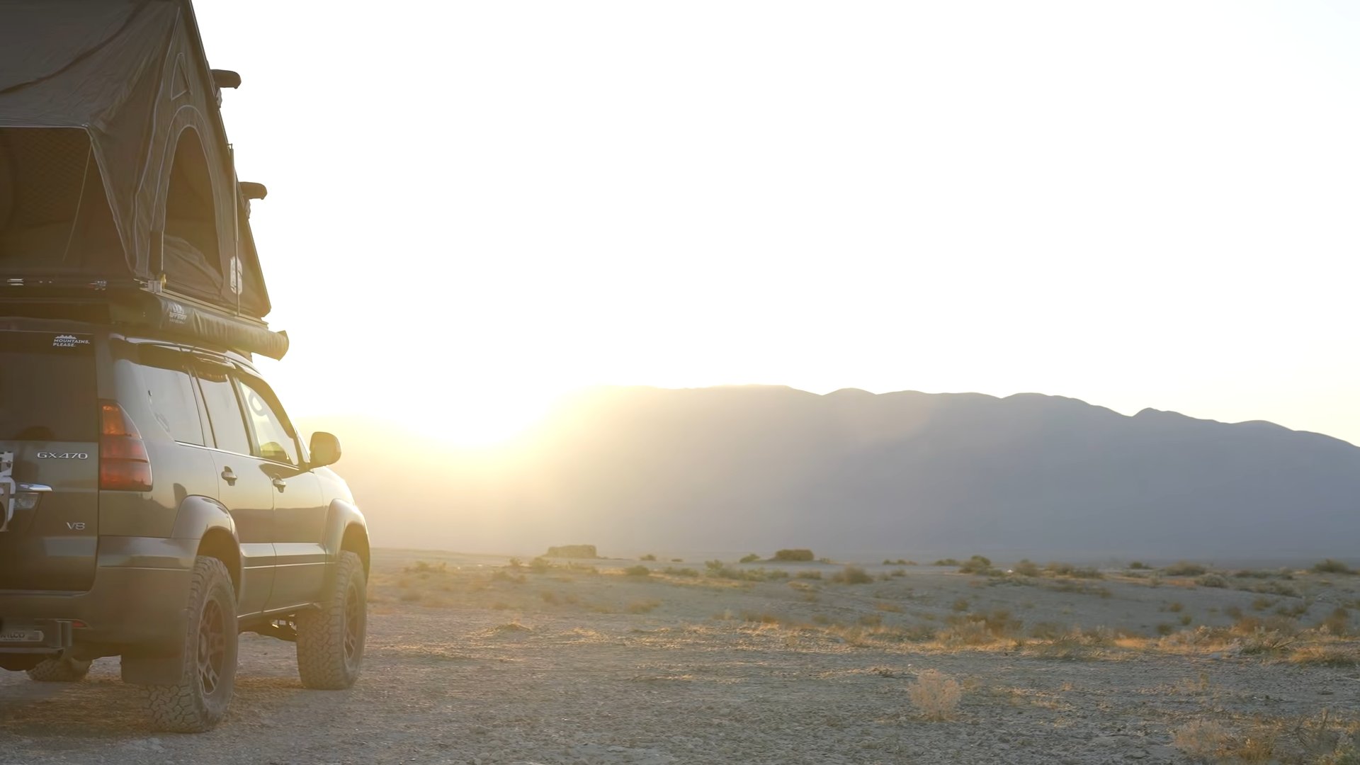 Van Life in his Lexus GX470 Overlander