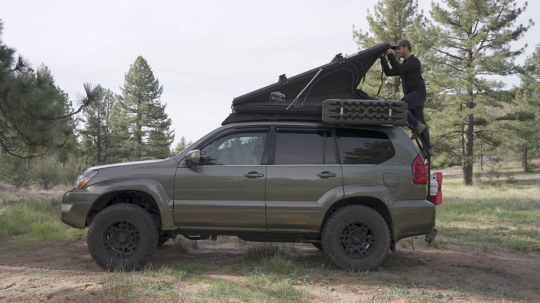 Van Life in his Lexus GX470 Overlander