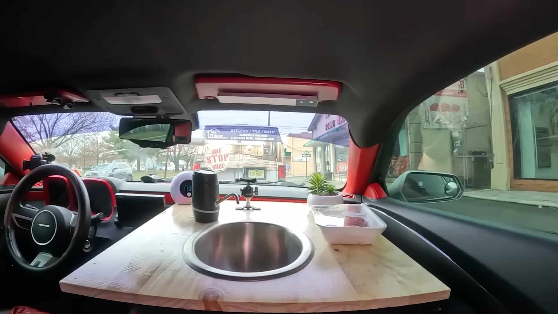 Life in his Self-Converted Chevy Camaro Camper
