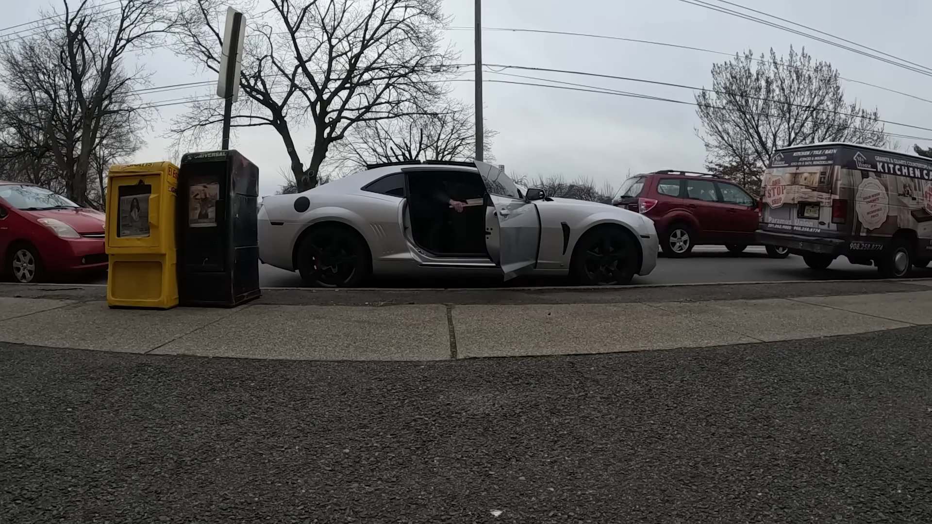 Life in his Self-Converted Chevy Camaro Camper