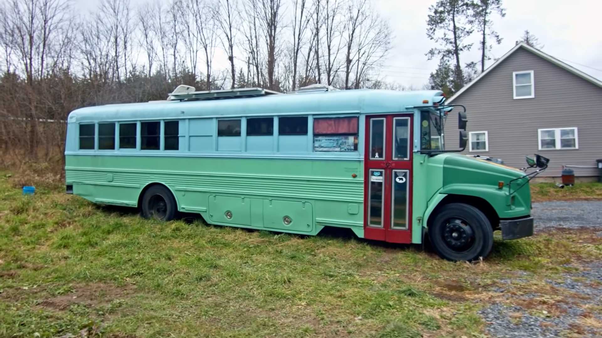 Single Mom Builds School Bus Tiny Home on a Budget