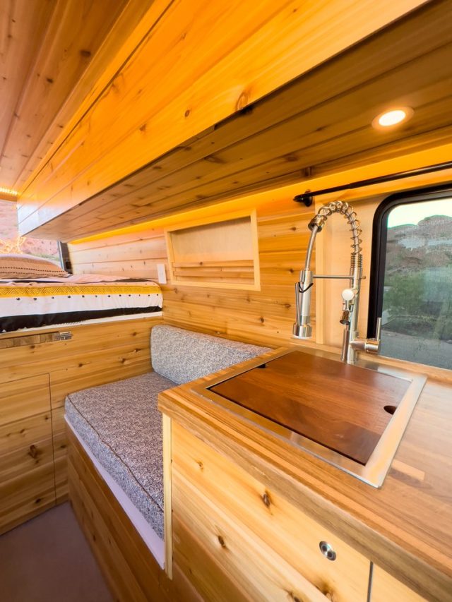 Zephyr Van: Professional Conversion with Indoor Shower, Oven, and Sleeps 3