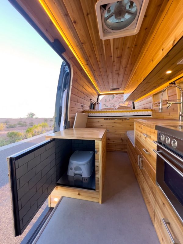 Zephyr Van: Professional Conversion with Indoor Shower, Oven, and Sleeps 3